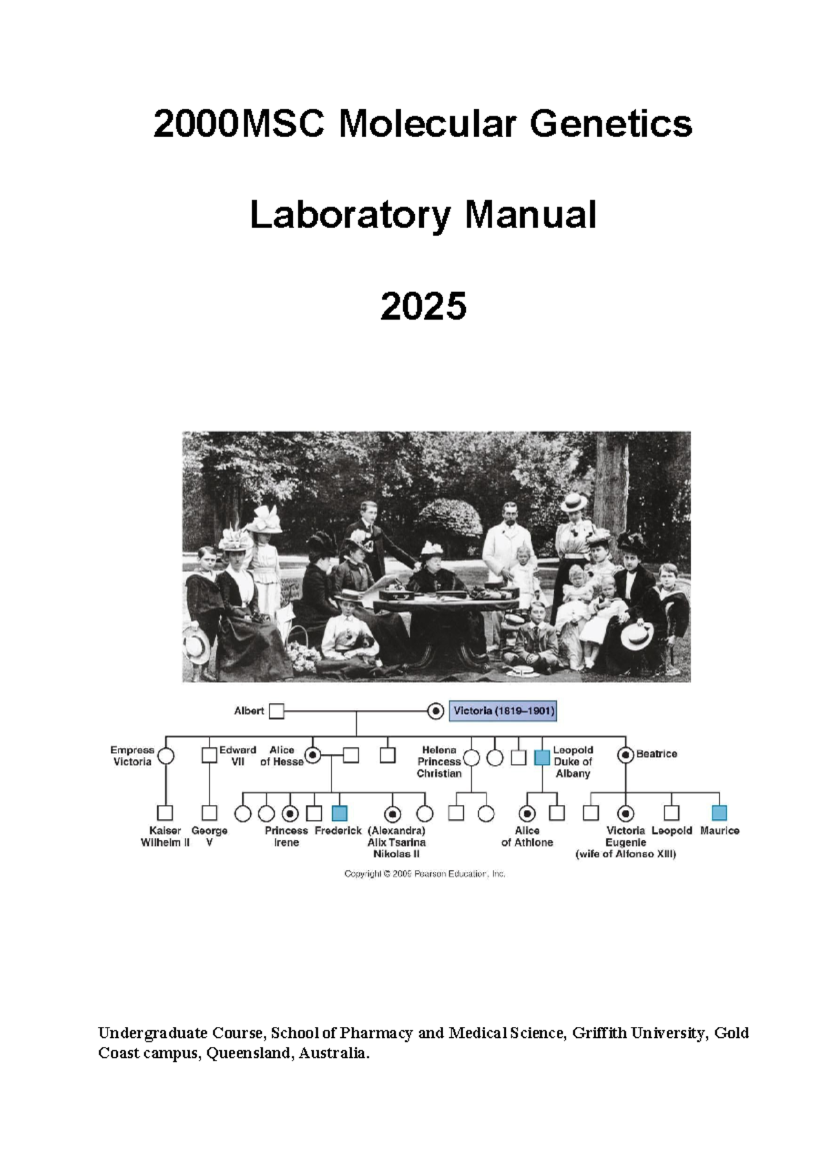 2025 1005MSC Molecular Genetics Lab Manual: Safety & Procedures - Studocu