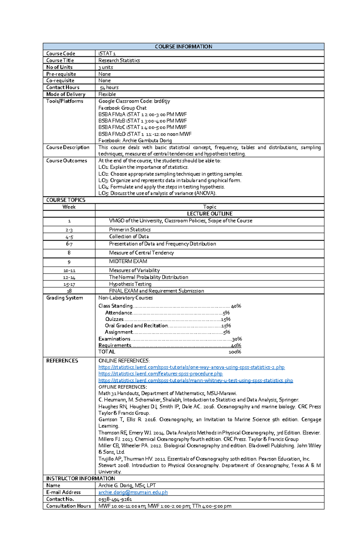 iSTAT 1: Research Statistics Module 1 Overview and Key Concepts - Studocu