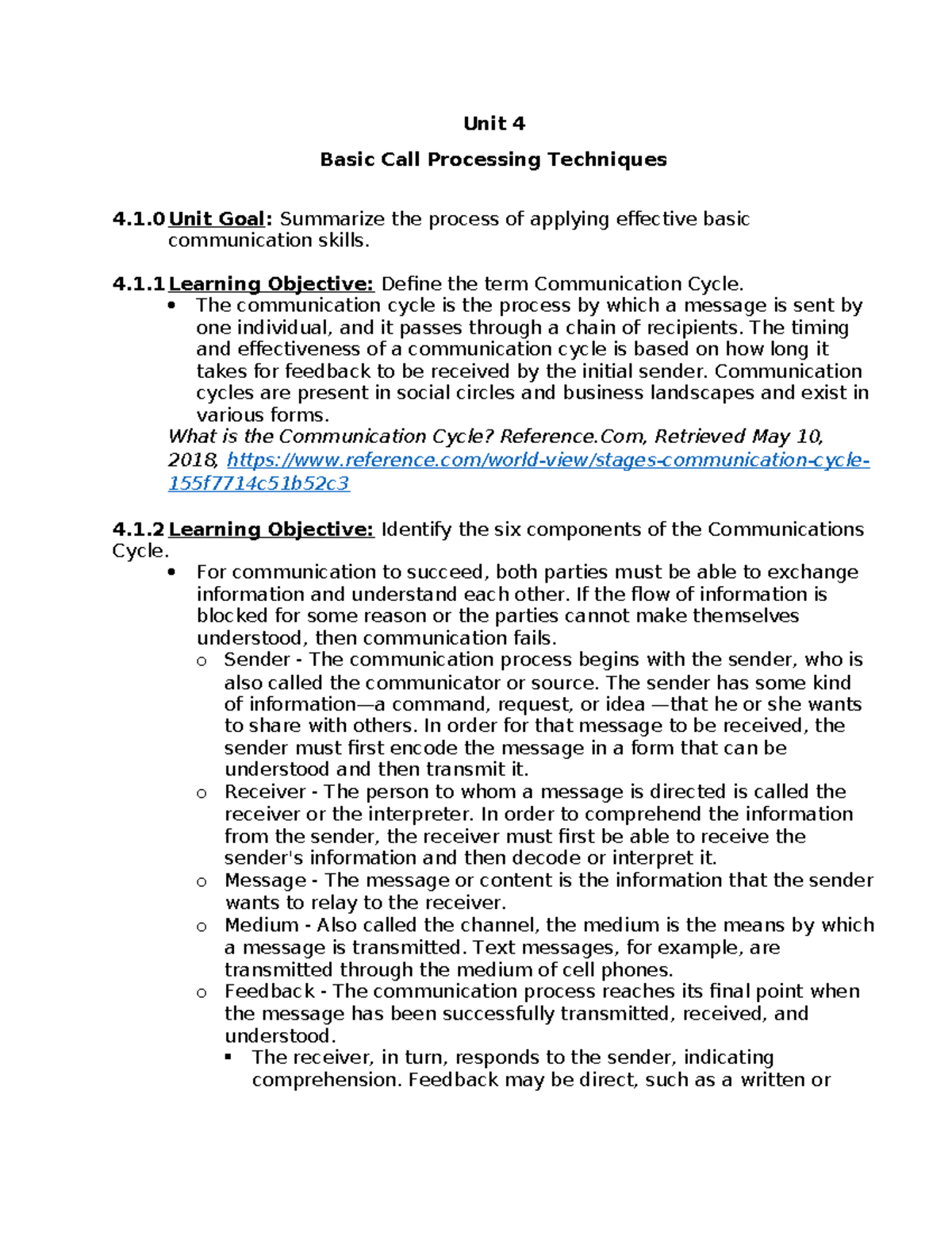 Telecommunicator CPR Protocols and Call Handling Techniques - Unit 4 ...
