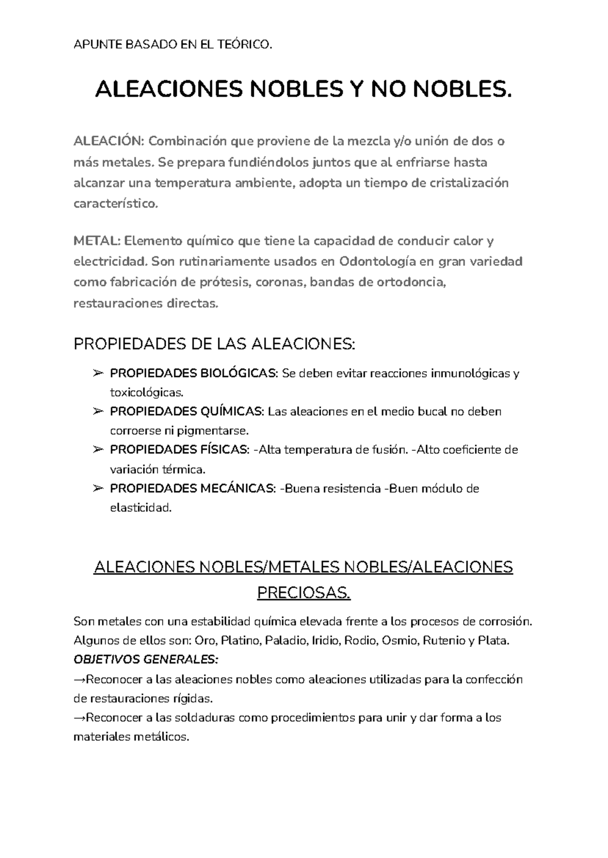Aleaciones Nobles y No Nobles en Odontología: Características y Usos ...