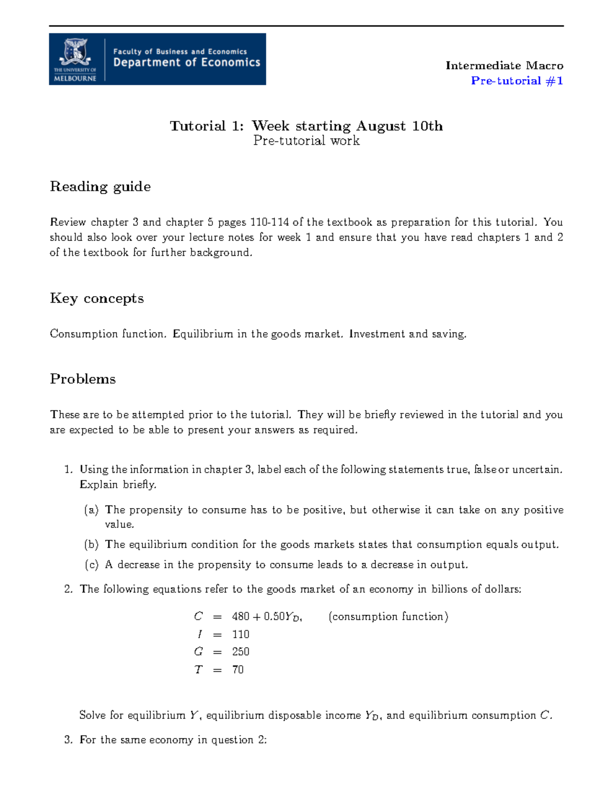 Pretutorial 1 - good - Intermediate Macro Pre-tutorial # Tutorial 1 ...