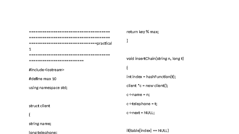 Endsem Practicals DSA: Data Structures & Algorithms Study Guide - Studocu