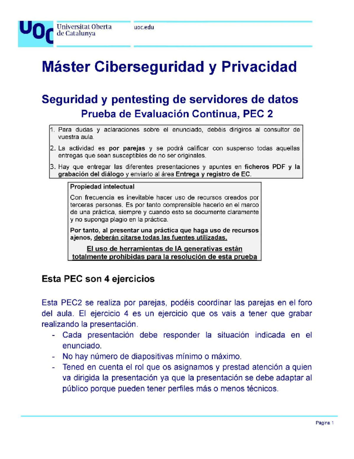 PEC 2 - Seguridad y Pentesting de Servidores de Datos en Ciberseguridad ...