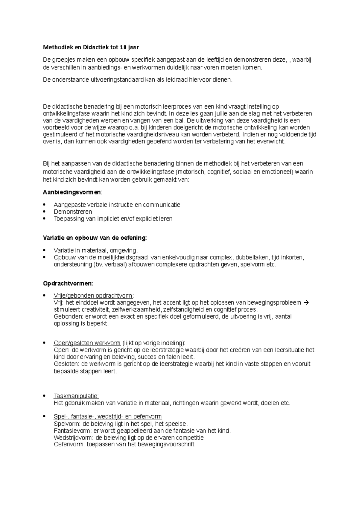 Didactiek en Methodieken voor Kinderen tot 10 Jaar: Een Praktische ...