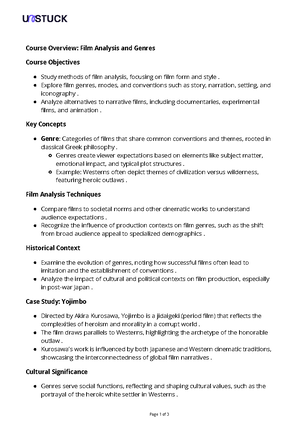 Film 1022—Mise-en-Scene Analysis Template - MISE-EN-SCÈNE ANALYSIS ...