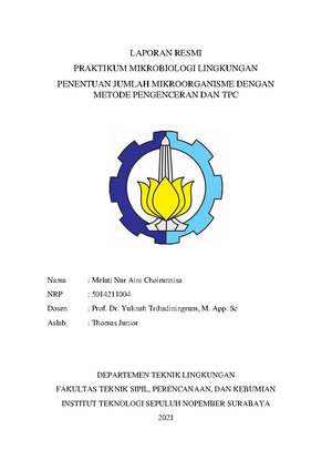 Laporan Praktikum Mikrobiologi - Teknik Identifikasi Bakteri - LAPORAN ...