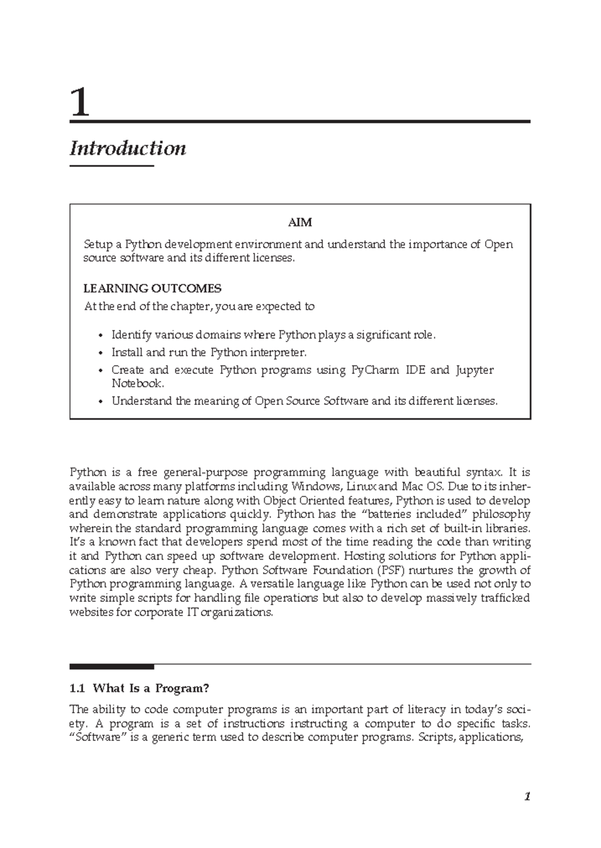 Python - UNIT 1: Setting Up Development Environment & Open Source Overview - Studocu