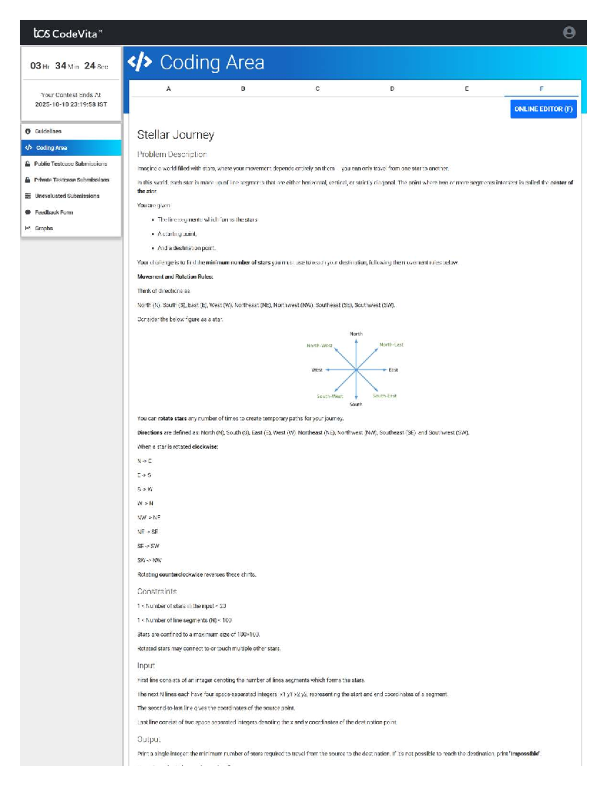 tcs 03 Coding Challenge: Stellar Journey Problem Analysis - Studocu