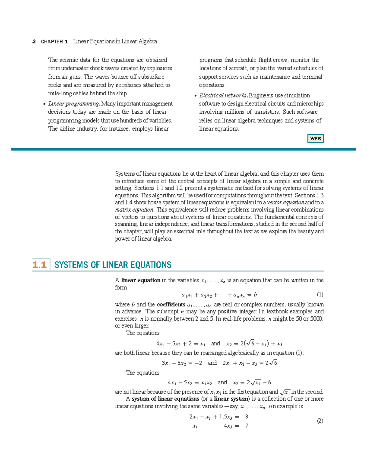 Linear Algebra and its Applications (5th Ed) - Chapter 1: Linear ...