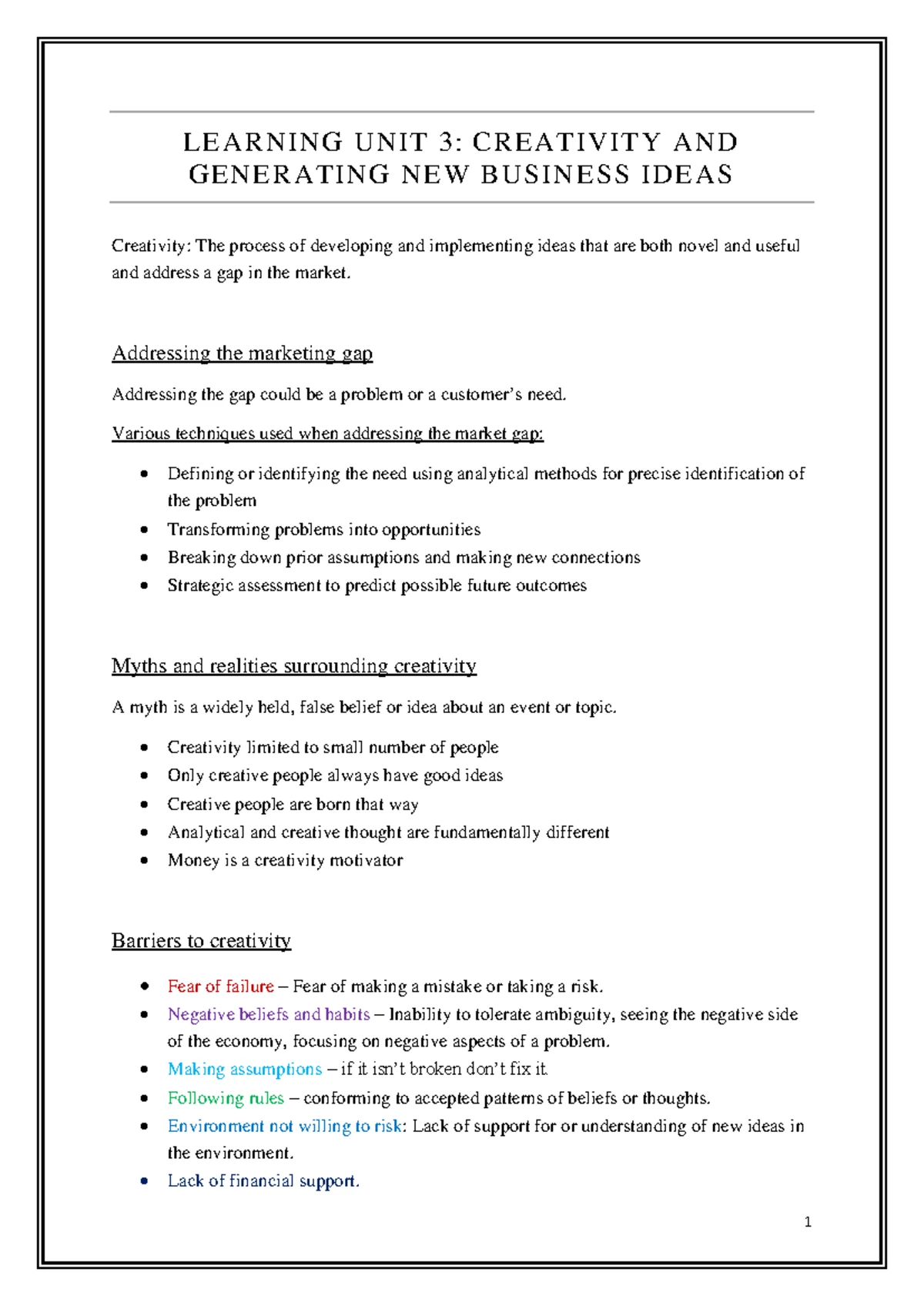 Chapter 4 OPPORTUNITY RECOGNITION AND EVALUATION - Warning: TT ...