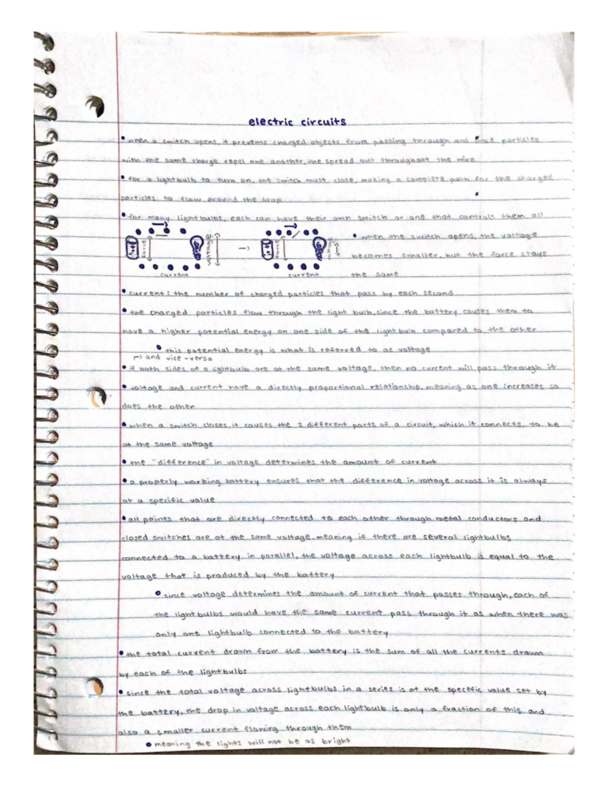 Electric Circuits - Homework on Switches and Voltage Relationships ...