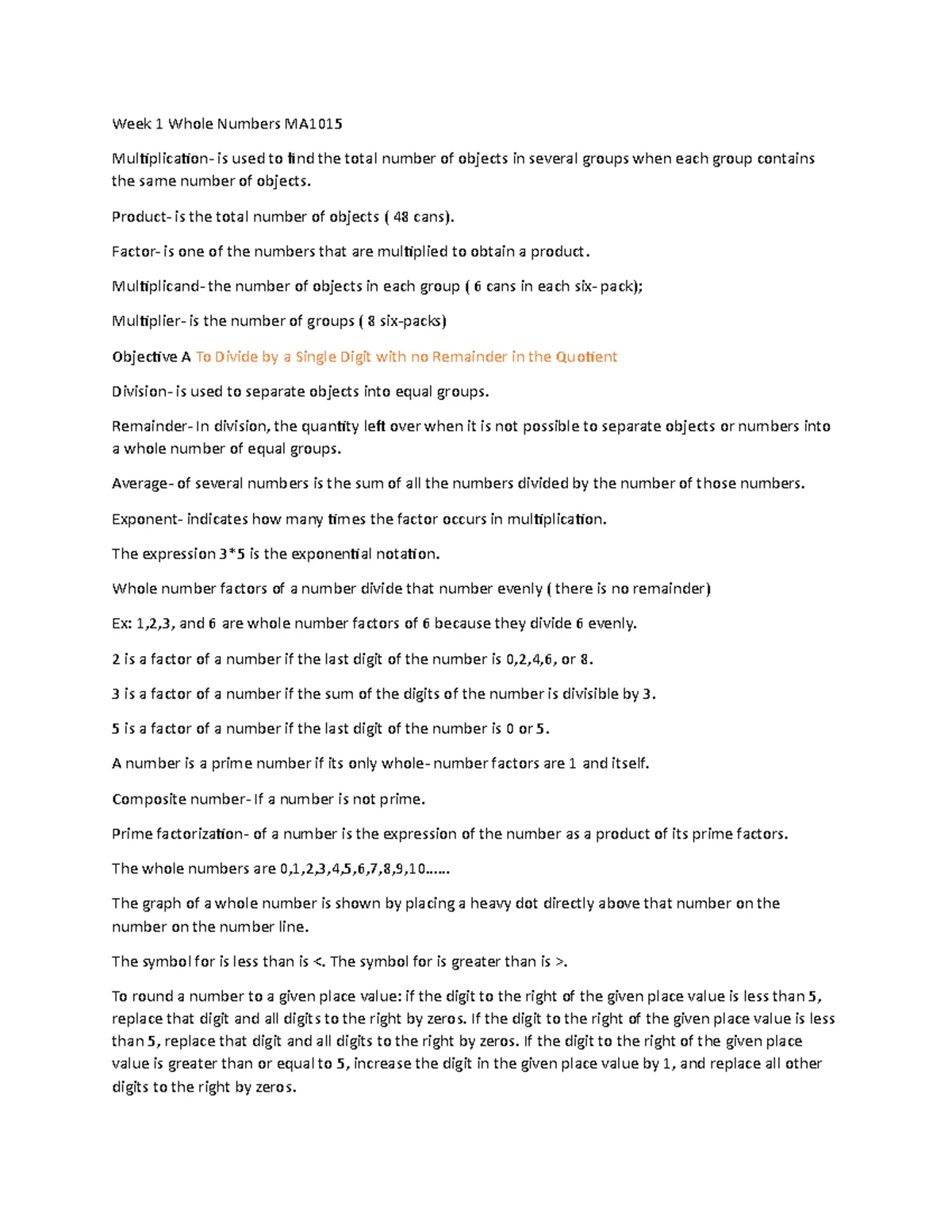 Assessment Week 1 Critical Thinking - Assessment Week 1 Critical ...