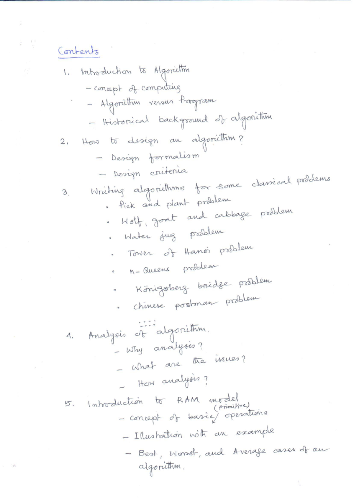 Algorithm Design and Analysis: A Comprehensive Guide (CS101) - Studocu