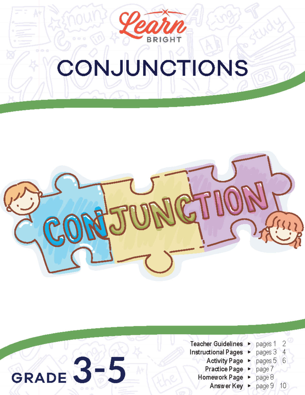 Conjunctions Instructional Guide for Grades 3-5: Activities & Practice ...