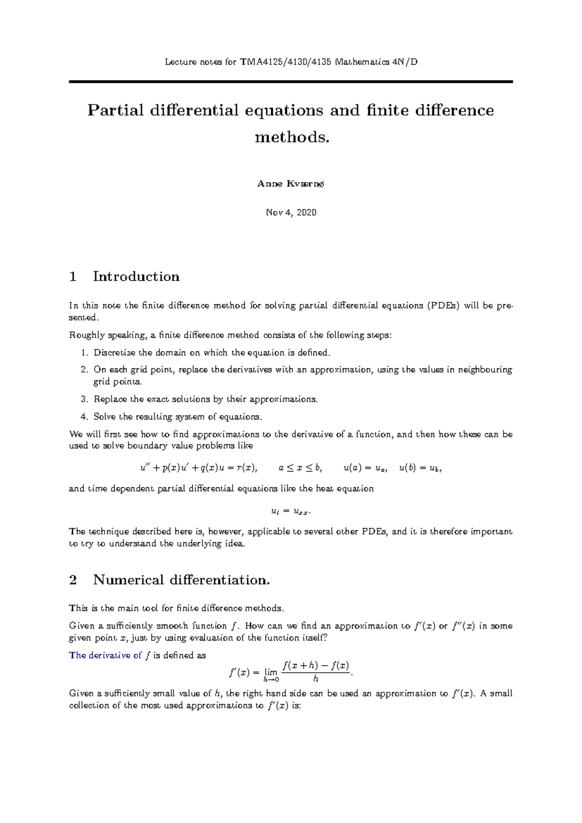 Pde - Summary ISBN - International Standard Book Number - Lecture notes ...