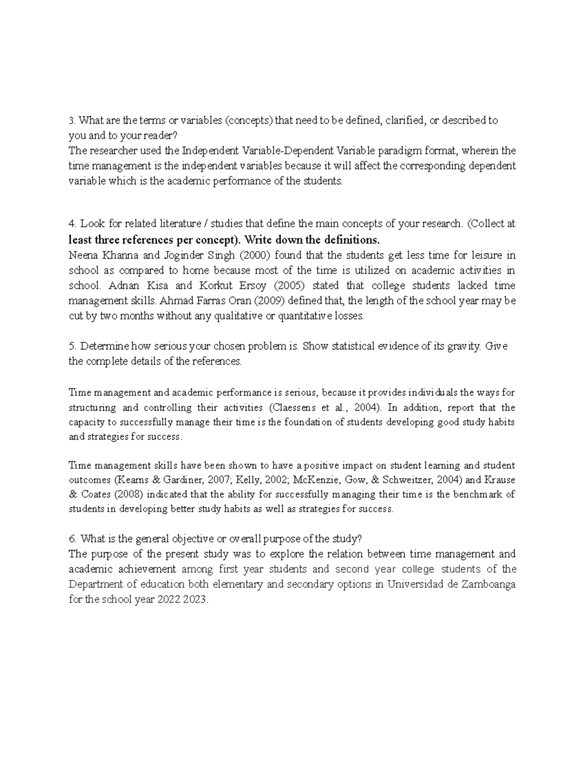 Activity 3 - What are the terms or variables (concepts) that need to be ...