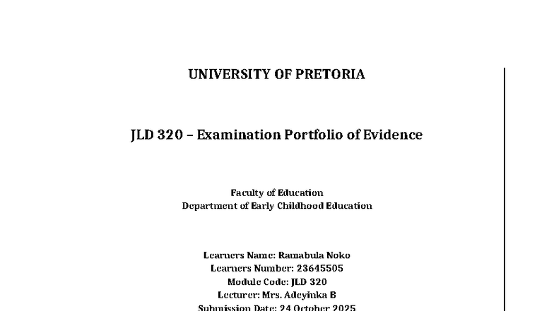 JLD 320 Final Exam: Inclusive Education Strategies and Challenges - Studocu
