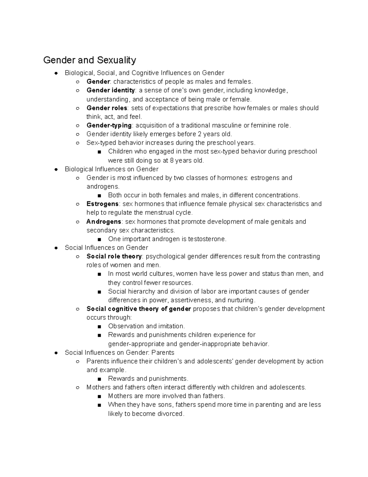 Psych 12 - Gender and Sexuality: Influences, Development, and ...