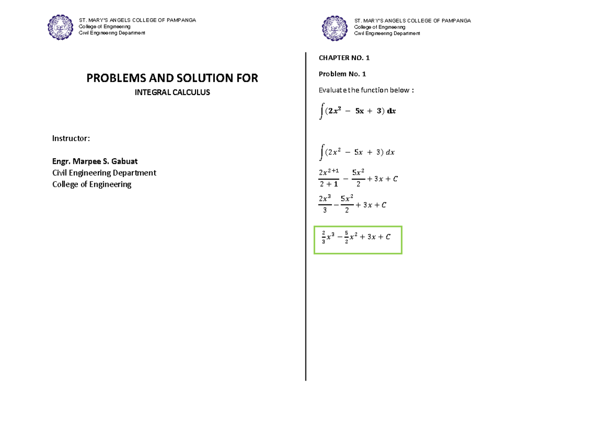 Compilation-of-Problems - College of Engineering Civil Engineering ...