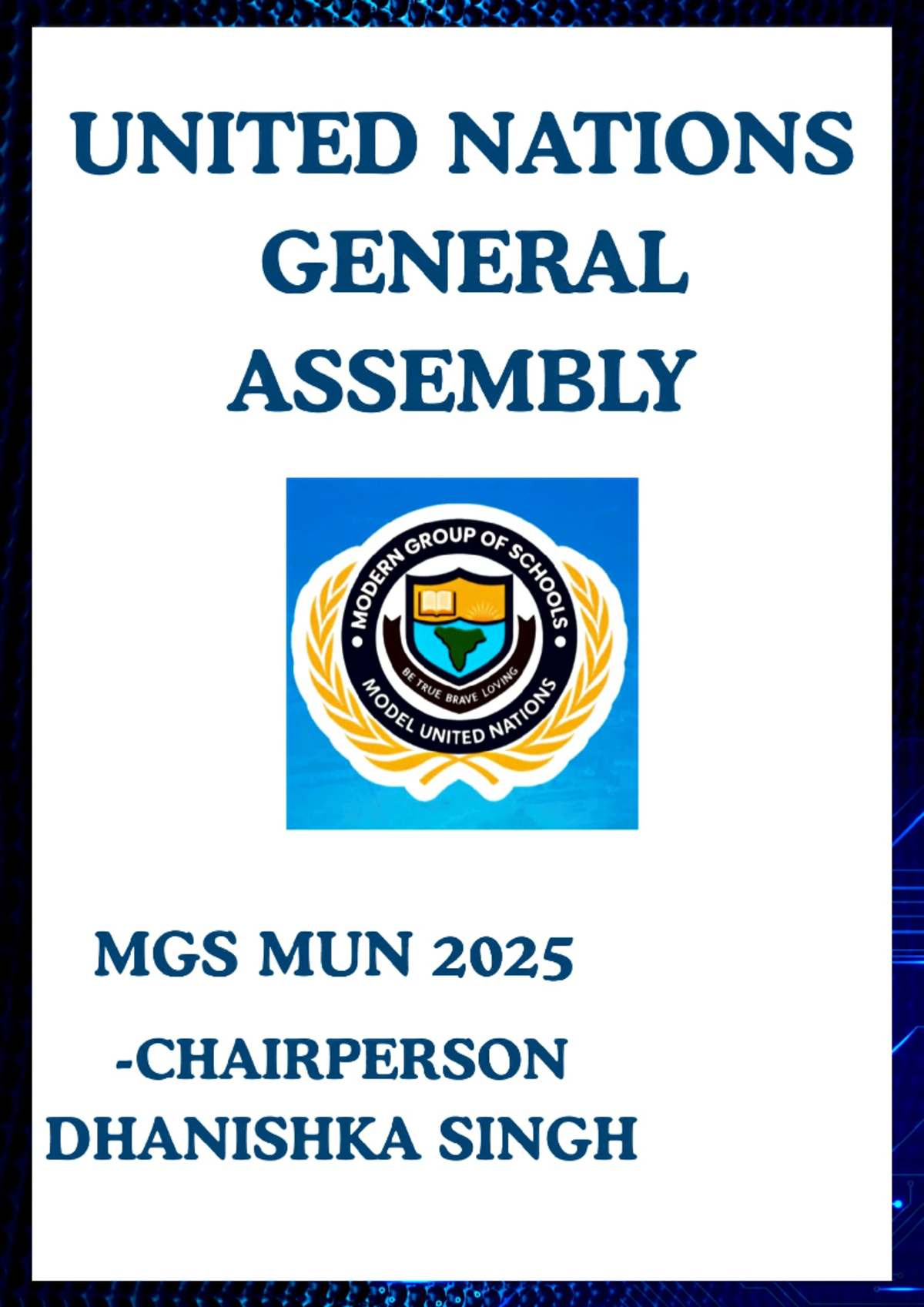 UNGA MGS MUN 2025 Background Guide: Climate Change & Cooperation - Studocu