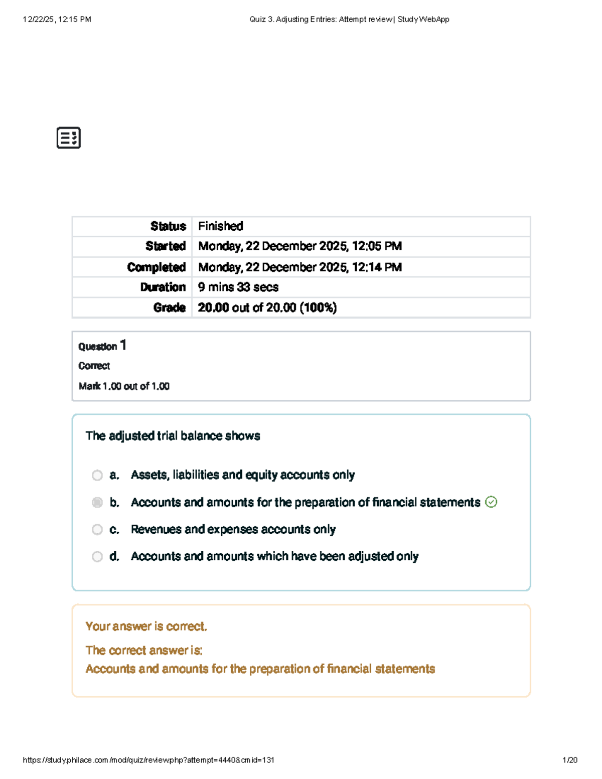 Quiz 3: Adjusting Entries Review Notes for Financial Accounting - Studocu