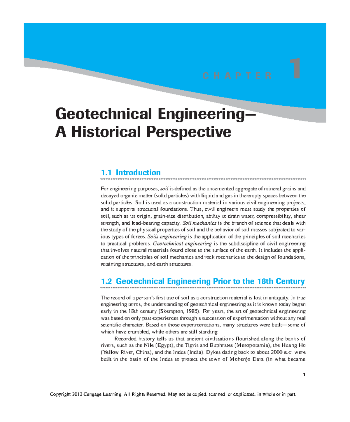 Geotechnical Engineering - Historical Perspectives and Evolution (GE ...