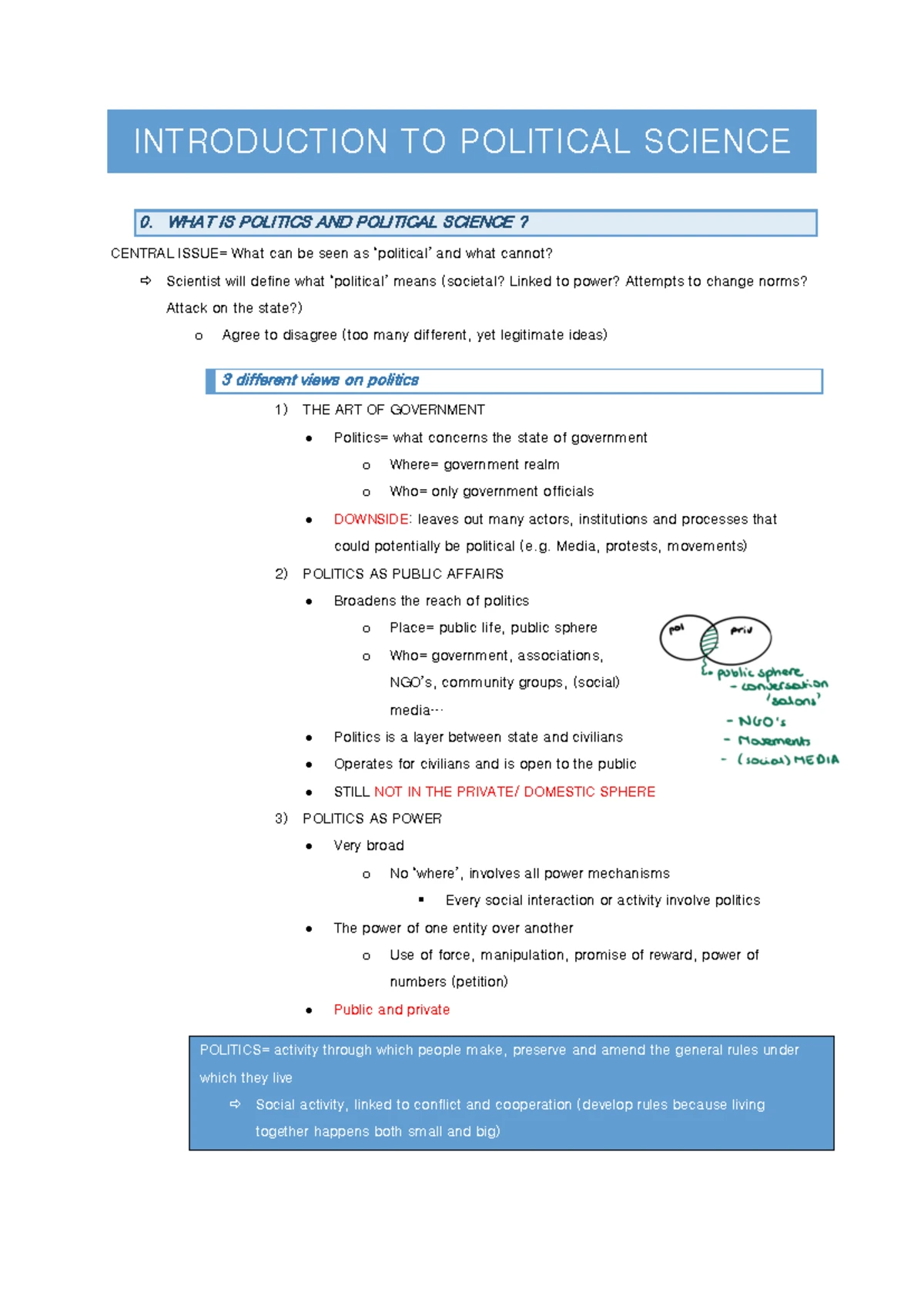 Introduction to Politics I - Introduction to Politics I #Chapter 1 ...