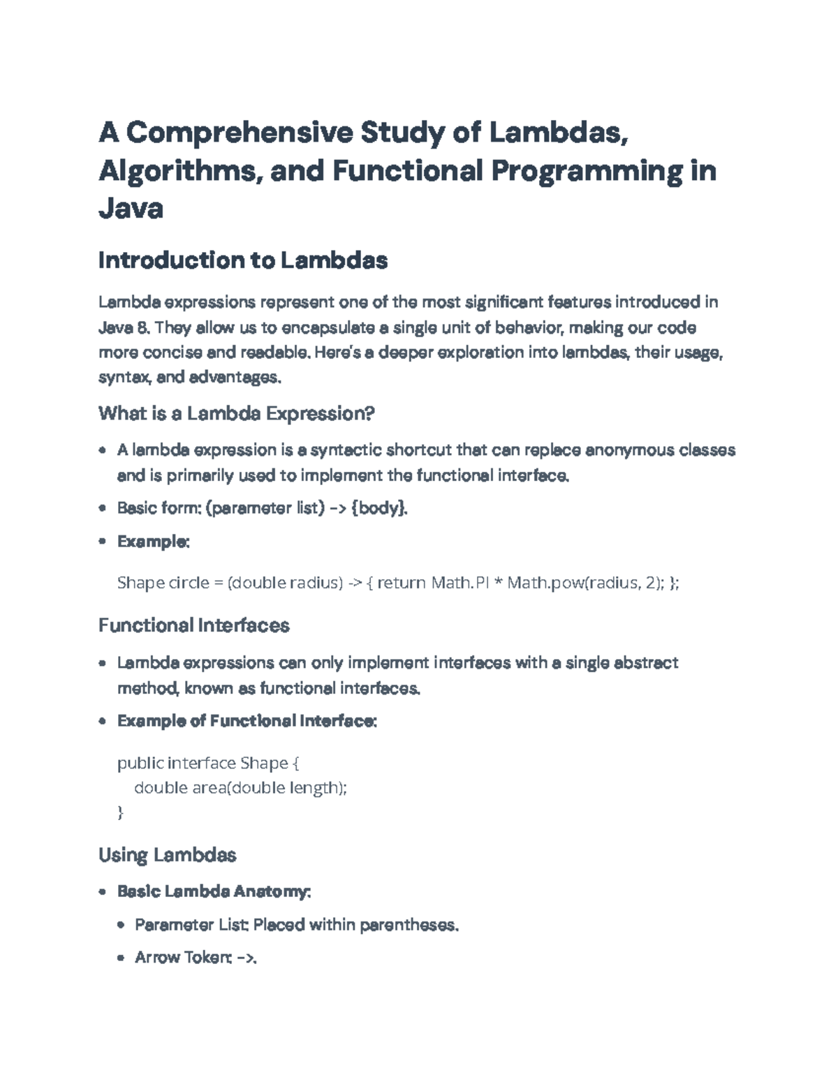 Java 8 Lambdas, Streams, and Functional Programming Concepts - A ...