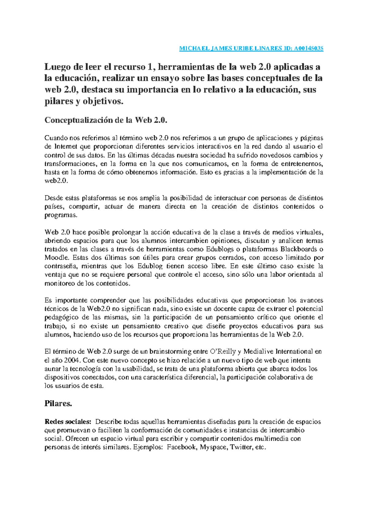 UNICARIBE: Unidad 2 - Actividad 1 en Procesadores de Textos - Studocu