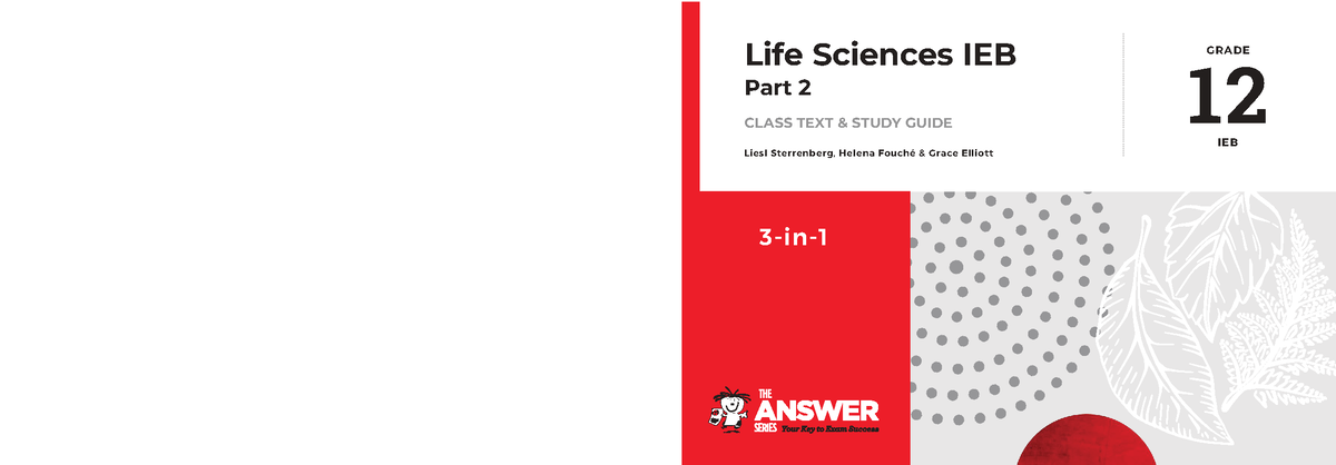 Grade 12 Life Sciences IEB Study Guide: Environmental Studies & Ecology ...