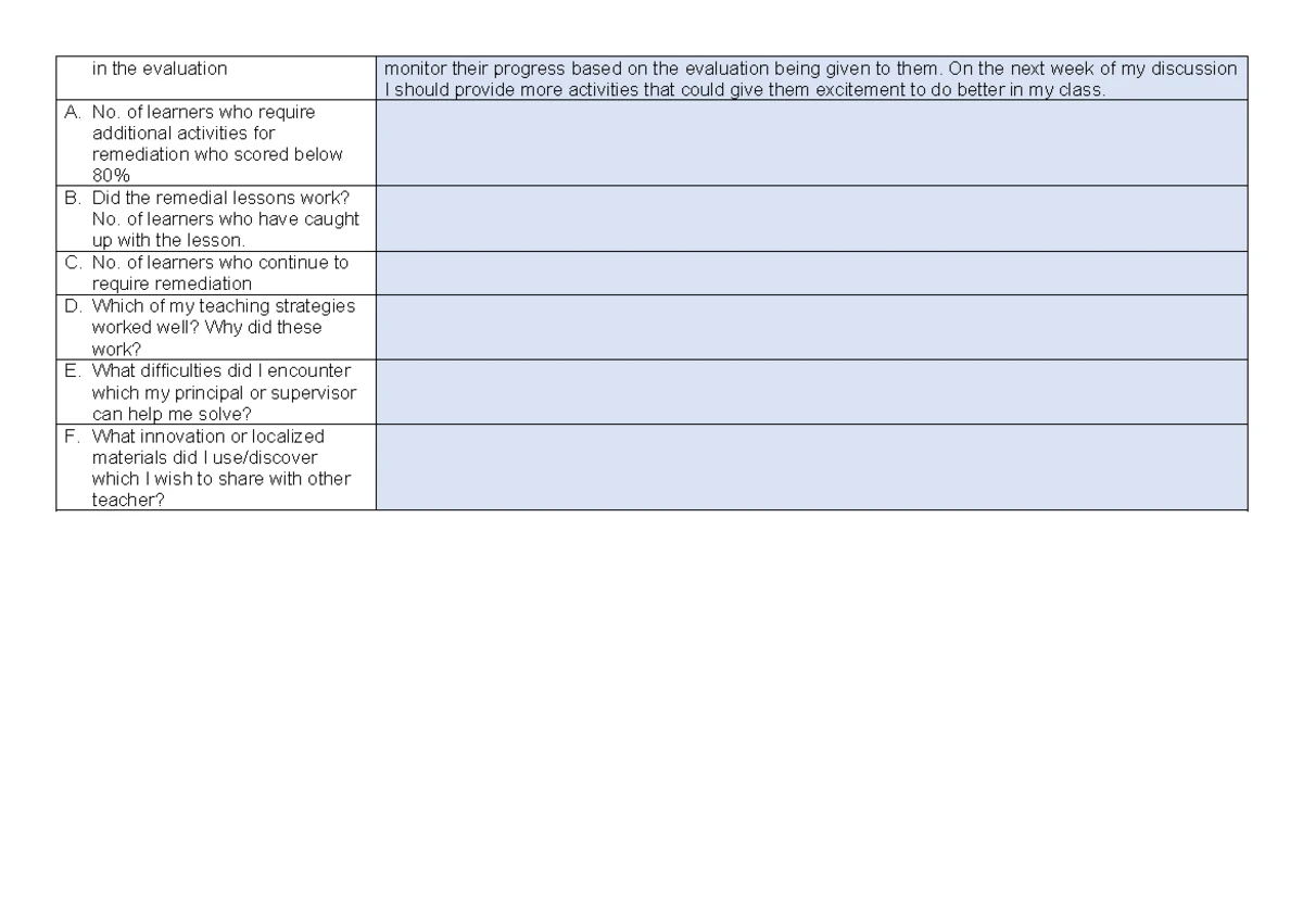 Teaching Demonstration I Checklist: Key Evaluation Criteria - Studocu