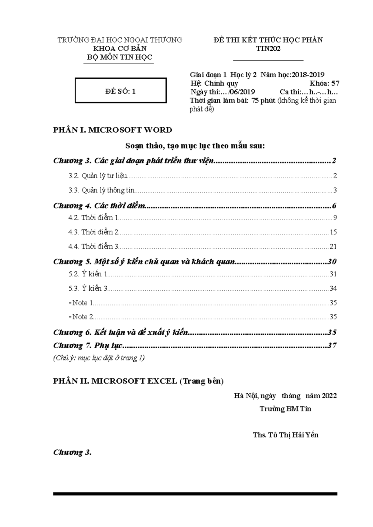 ĐỀ SỐ 1 - Thi Kết Thúc Học Phần TIN202 - Thực Hành - Studocu