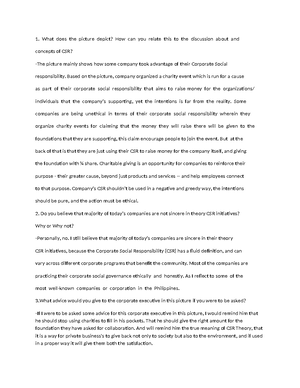 06worksheet 1 - worksheet - Corporate Governance It is the broadest ...