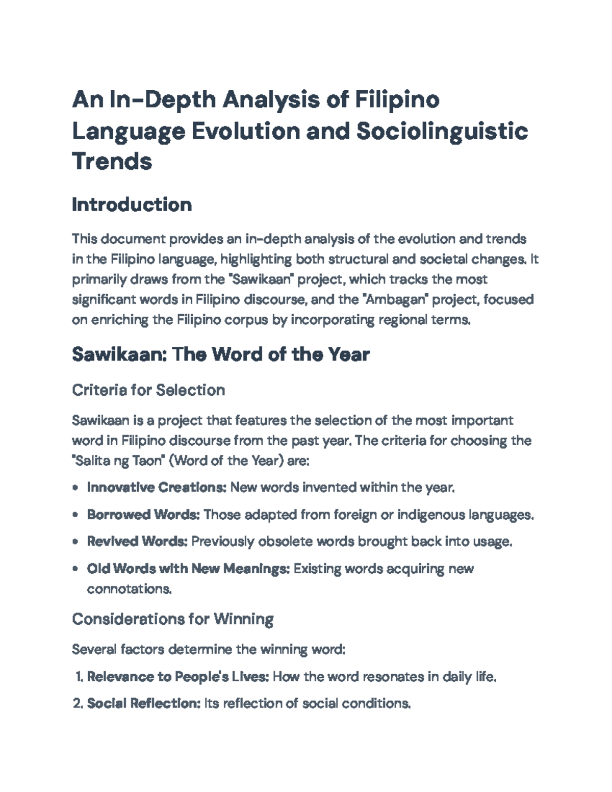 An In-Depth Analysis of Filipino Language Evolution and Trends - An In ...
