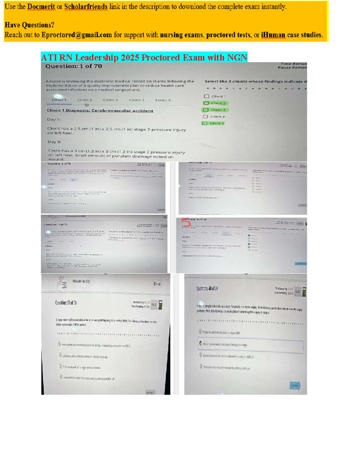 ATI RN Leadership 2025 Proctored Exam Retake: Key Lab Values to Monitor ...