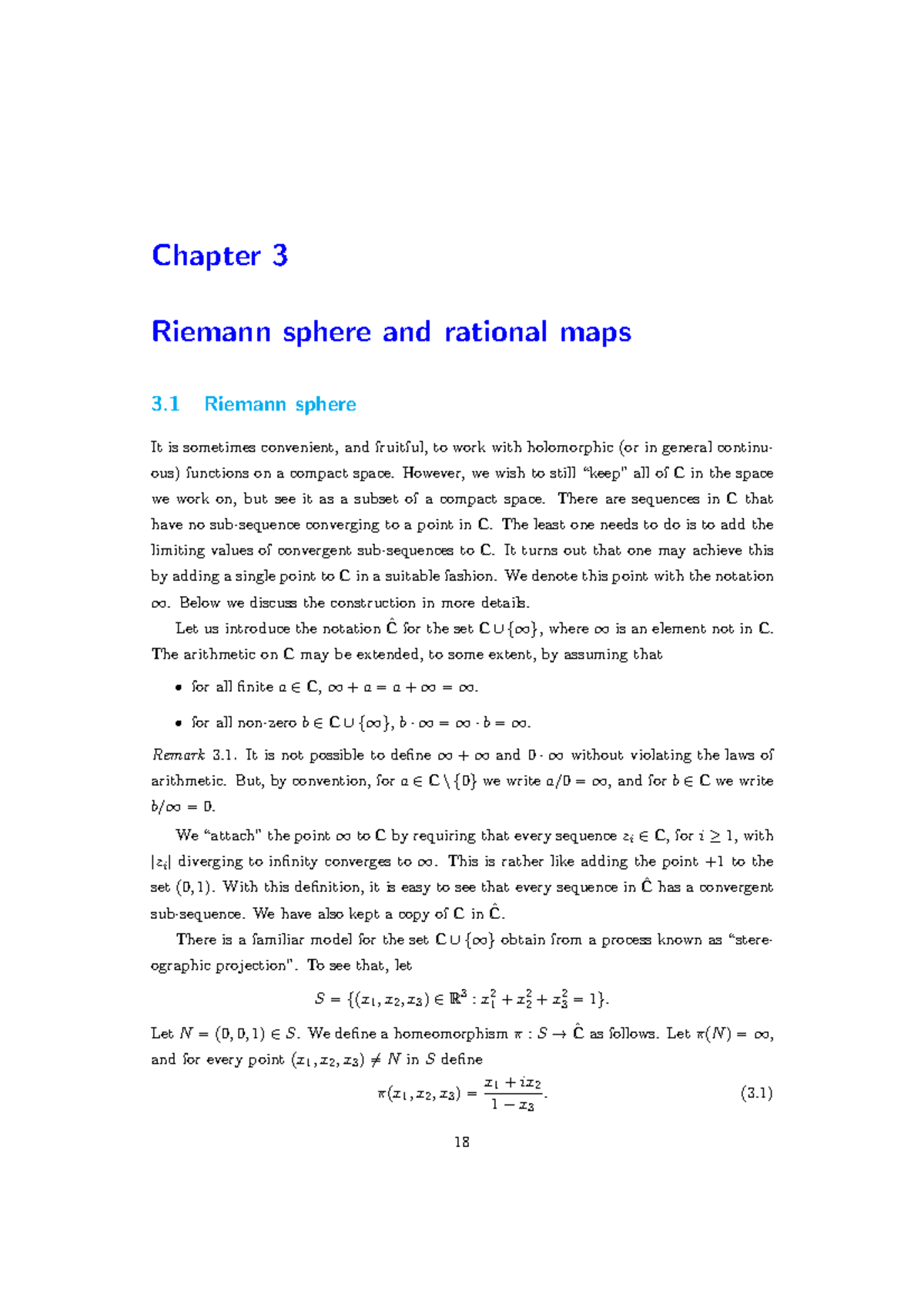 2016 F GCA Ch3 - Riemann Sphere & Rational Maps Notes - Studocu