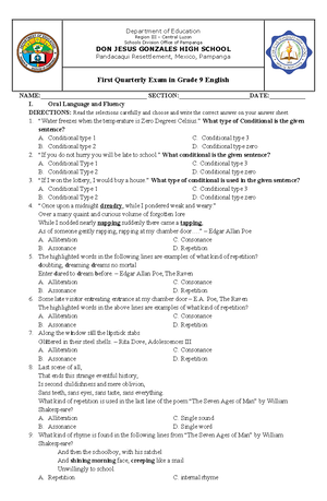 Eng10 Q4 Mod-4 - Female - 10 English Quarter 4 – Module 4 : Observing ...