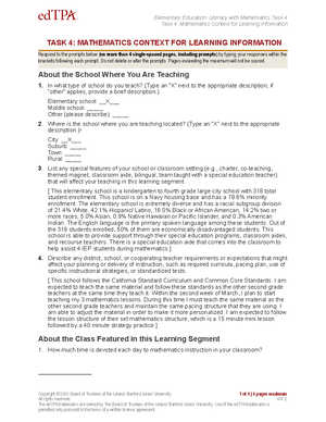 Task 4- Supports Curriculum Implementation - Task 4- Supports ...