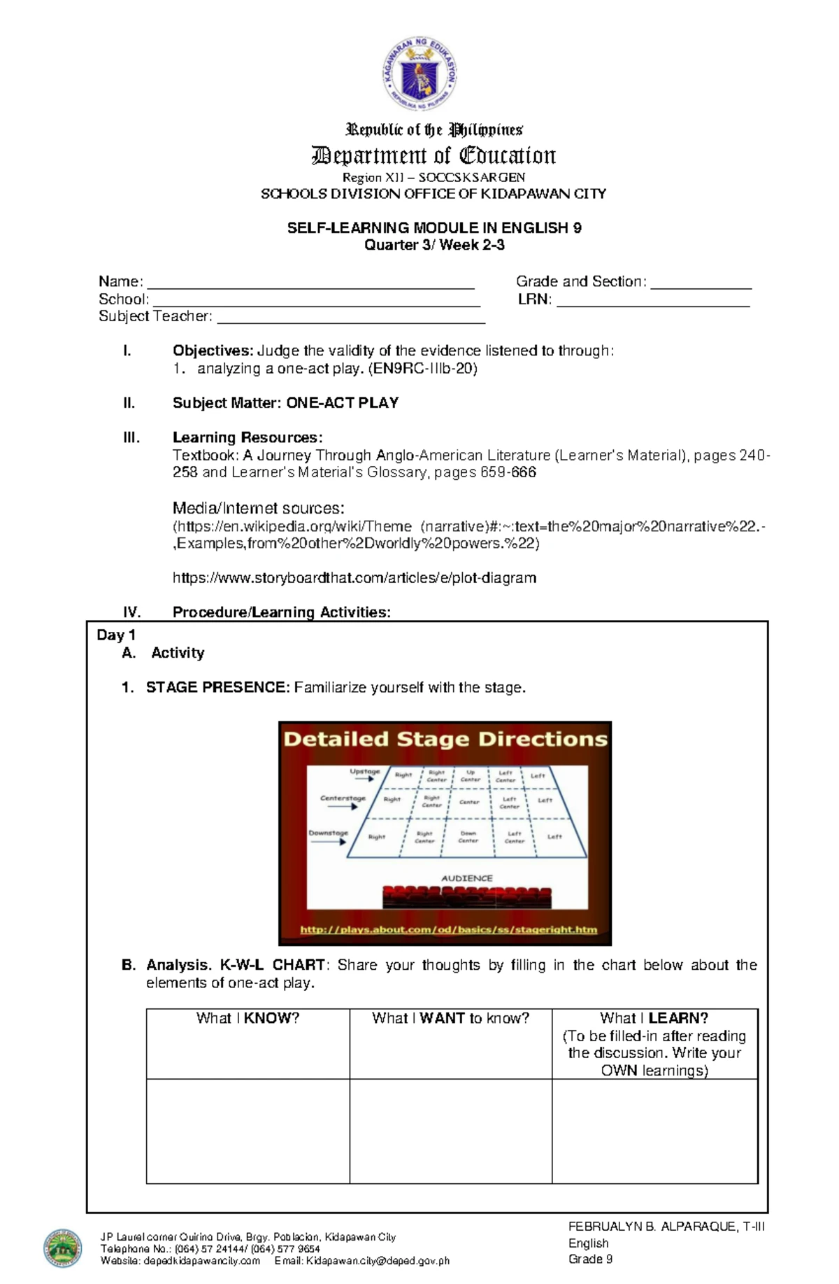 English 9 Q2 M1 L2 Connection-Through-Texts V2 - English Quarter 2 ...