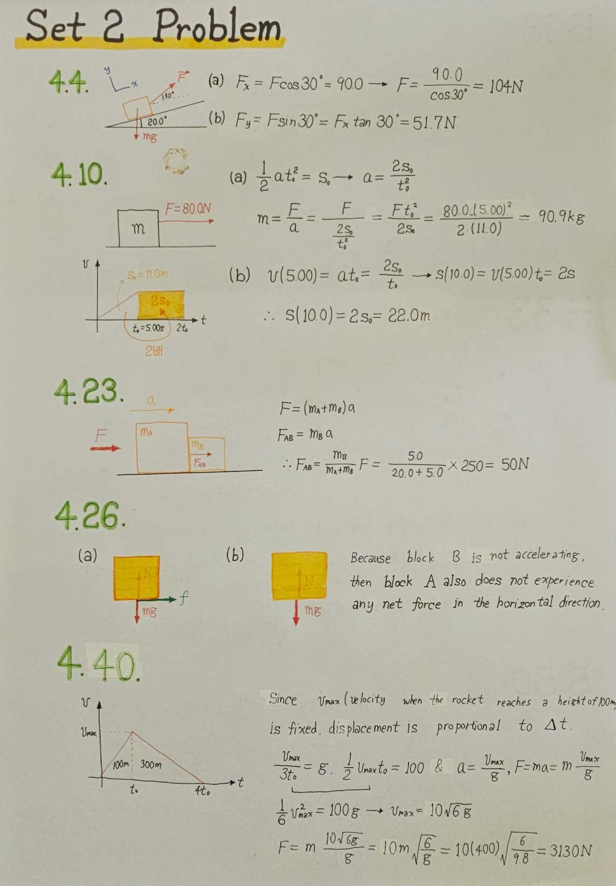 2025150101 Set 2 - Physics Assignment Solutions and Analysis - Studocu