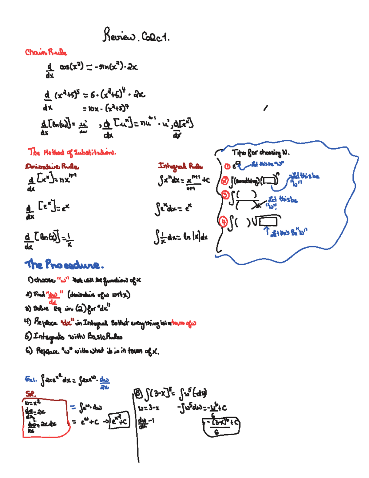 Calc II: Integration Techniques for Exam I Review - Studocu