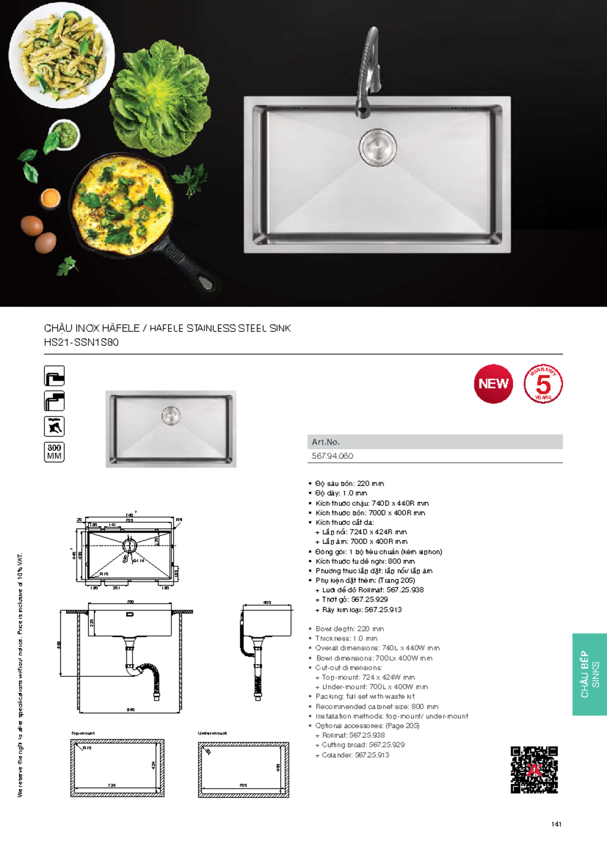 Hafele Home Appliances Brochure A4 032022 (R1) - CHẬU INOX HÄFELE ...