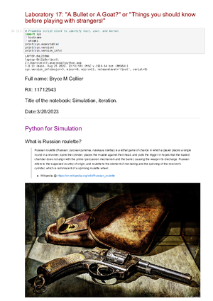 Lab06 - Lab 6 covering algorithm building blocks - Laboratory 6: Algorithm Building Blocks ...