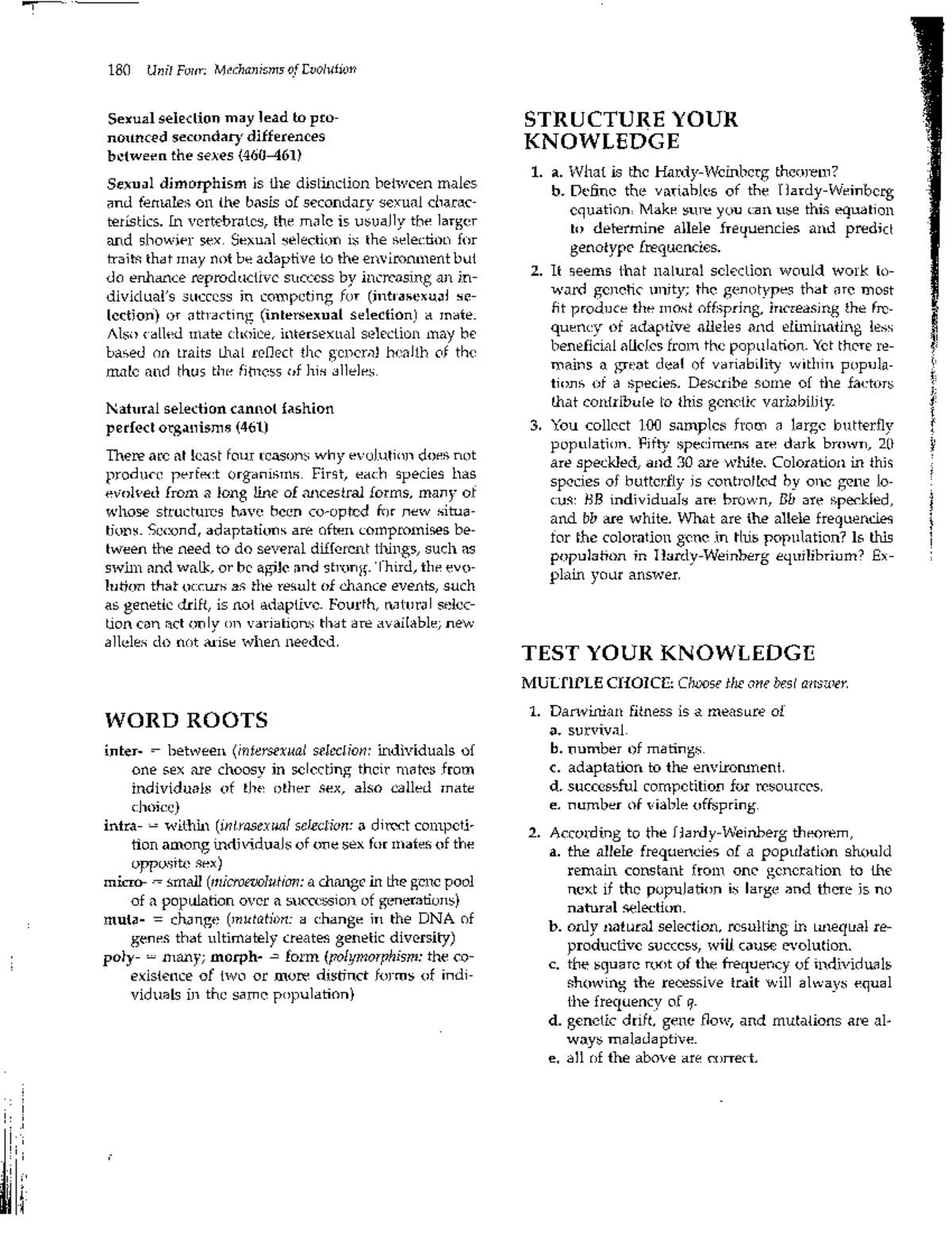 Evolution - Study Guide for Hardy-Weinberg Problems and Answers - Studocu