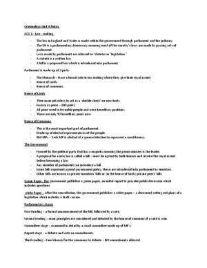 Unit 3 Complete Case Studies - Unit 3 Case studie s 1 – 3. Crime scene ...