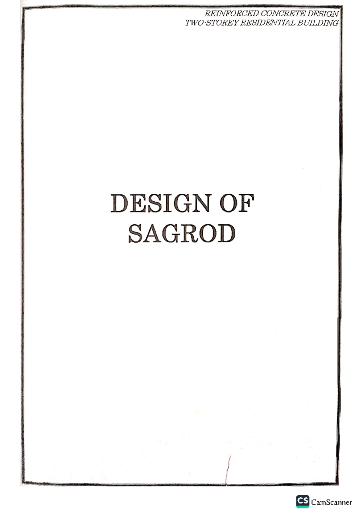 Design of Sag Rod: Analysis and Implementation Techniques - Studocu