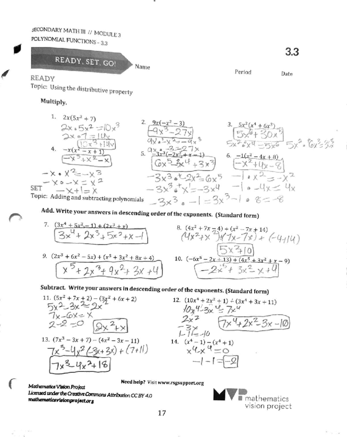 MATH 3.3: Polynomial Functions - Ready, Set, Go! - Studocu