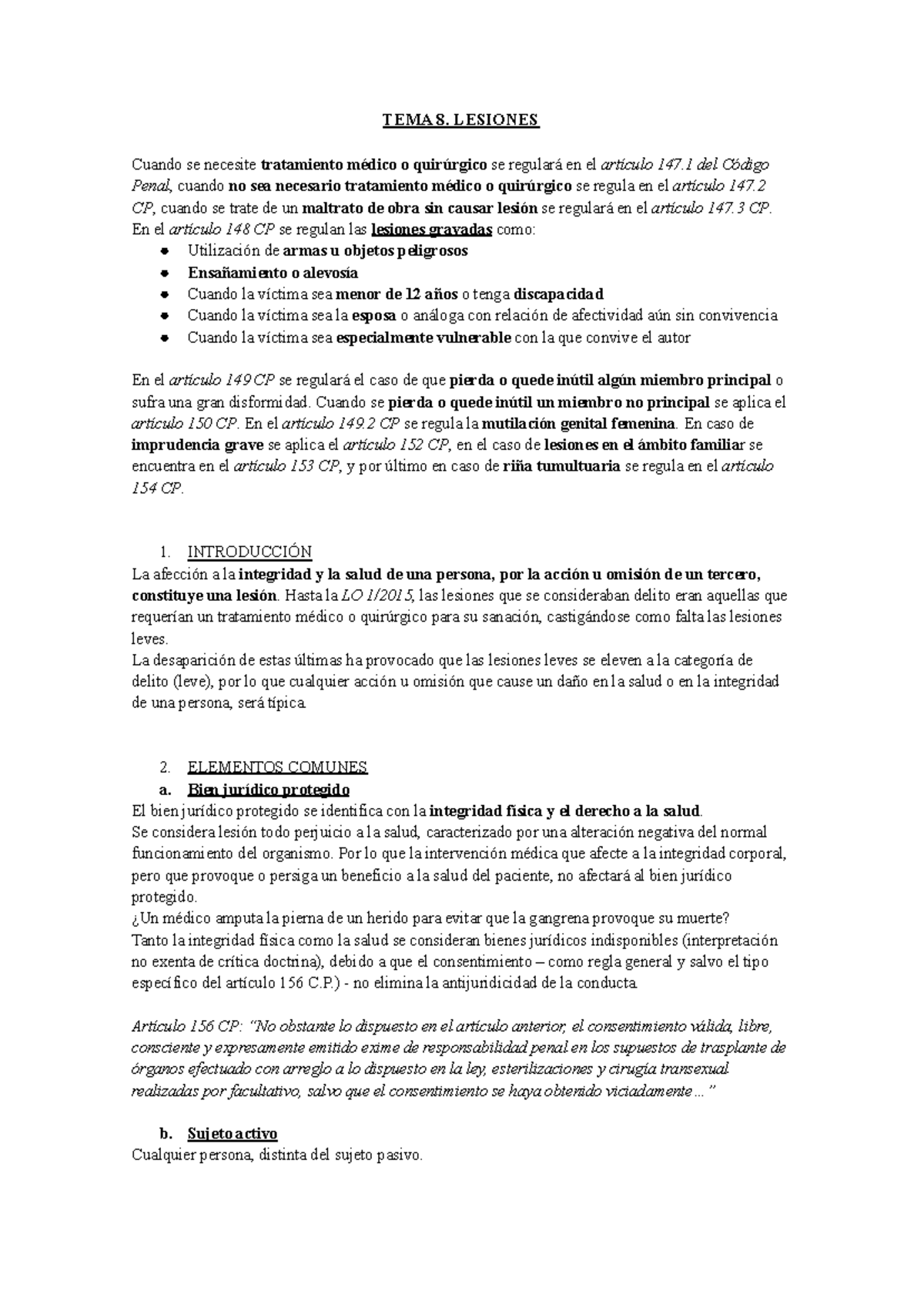 Tema 8. Lesiones - qawedwq - TEMA 8. LESIONES Cuando se necesite ...