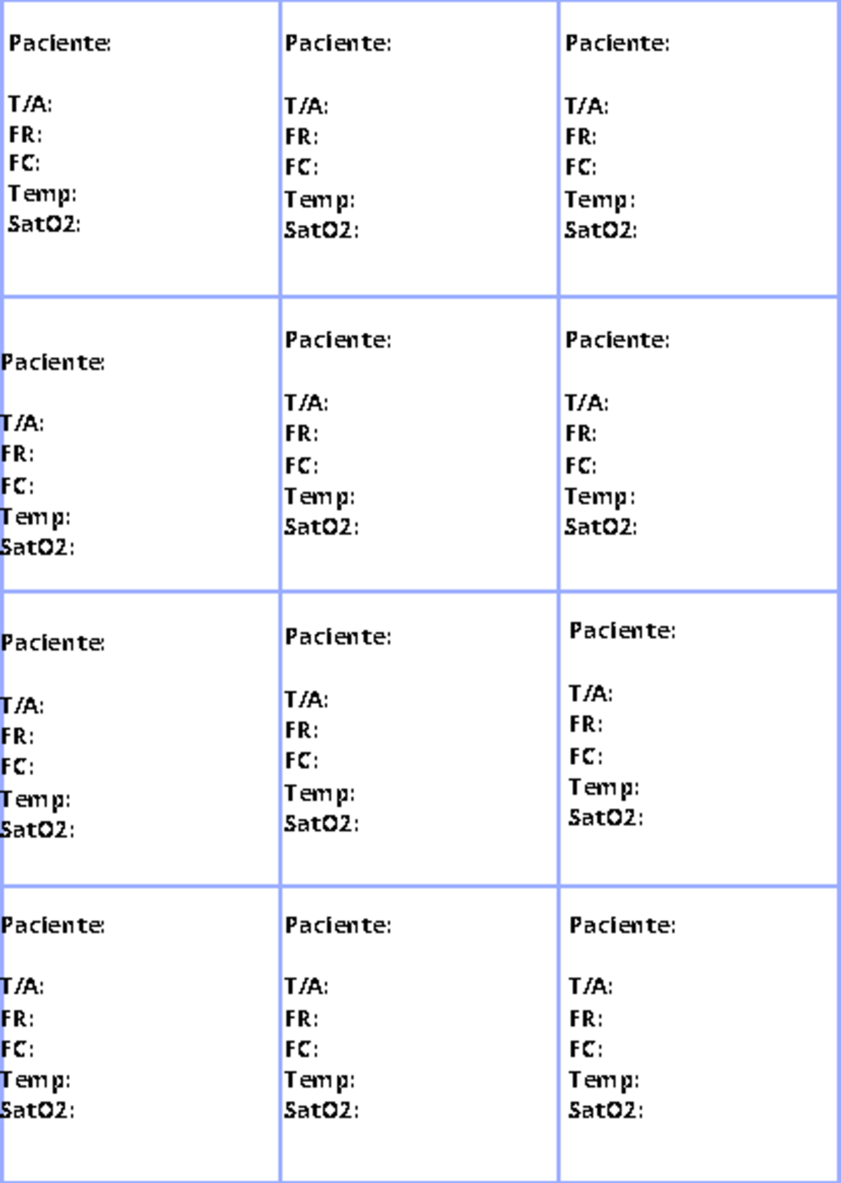 Plantilla de signos vitales 20241015 224010 0000 - Paciente: T/A: FR ...