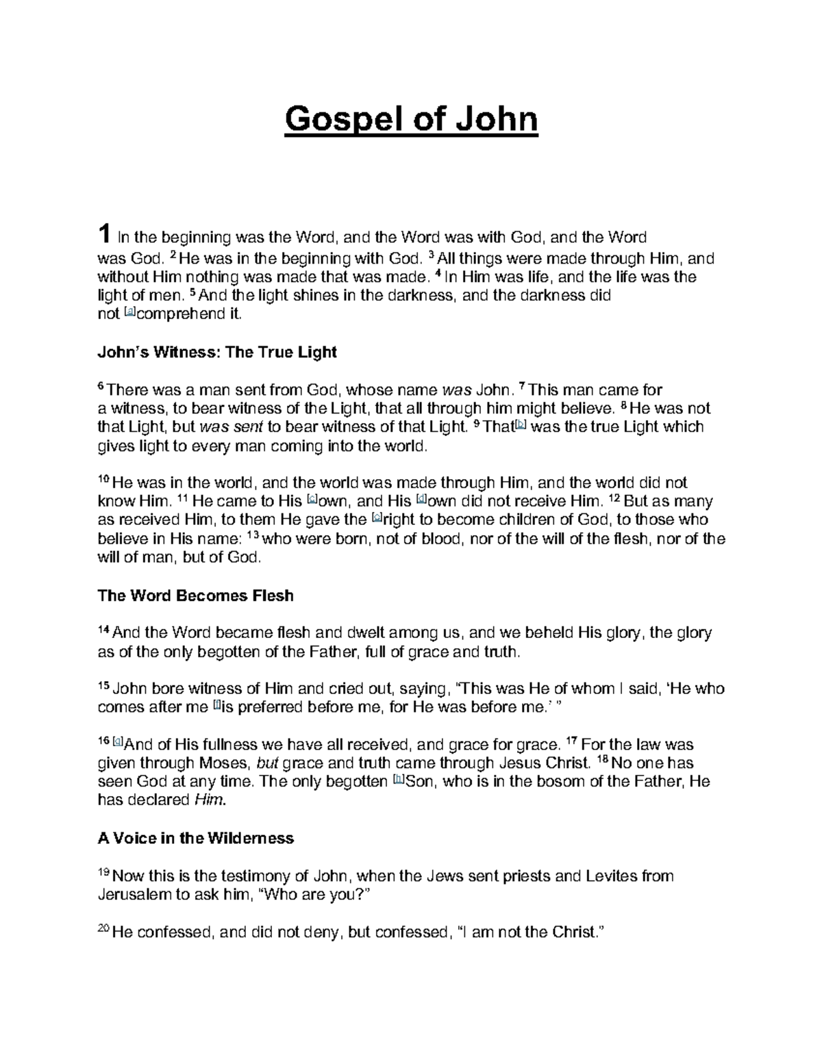 Gospel of John: Key Themes and Teachings in Chapters 1-9 - Studocu